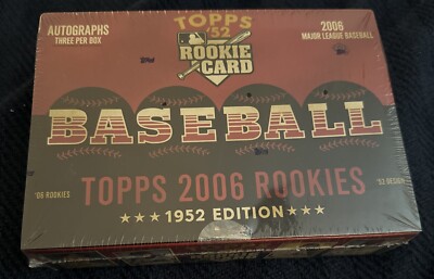 Topps 2006 Rookies 1952 Edition Sealed Hobby Box 3 Autos Per | eBay