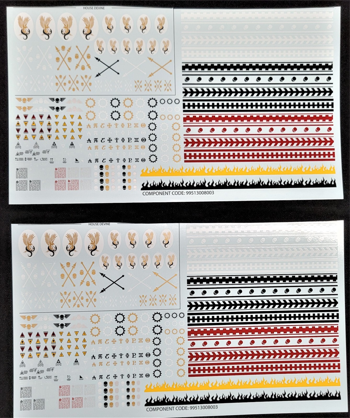 House Devine 2x Transfer Sheet Cerastus Lancer Knight Titan Heresy ...