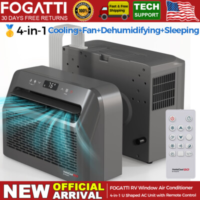 6500 BTU RV Window Air Conditioner Portable AC Unit Quieter Cooling ...