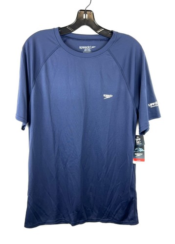 Speedo Men’s Dark Blue Short Sleeve Rash Guard Size M | eBay