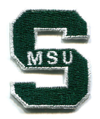 MICHIGAN STATE SPARTANS NCAA COLLEGE VINTAGE 1.75" LETTER TEAM PATCH | eBay