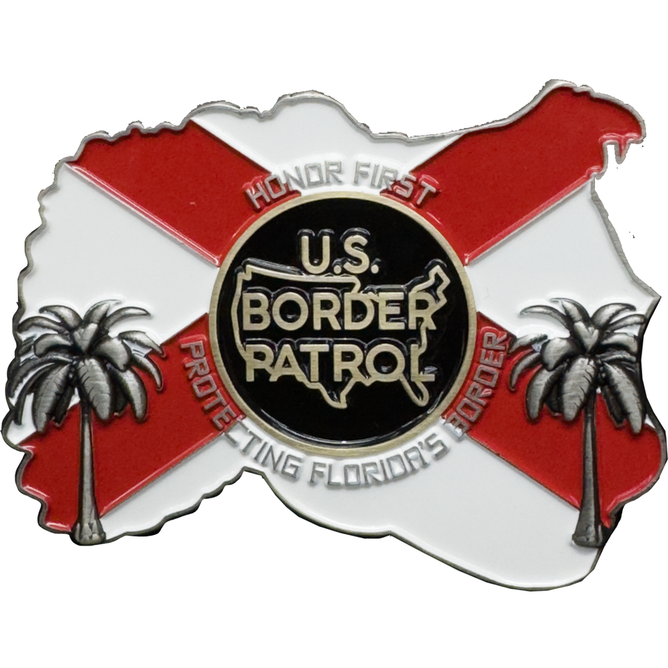 EL15-9 Border Patrol Agent Alligator Alcatraz Challenge Coin Florida ...