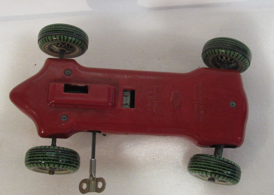 Rare Wind-up Cast Metal Met Toy Vintage Race Car Collectible METTOY UK ...