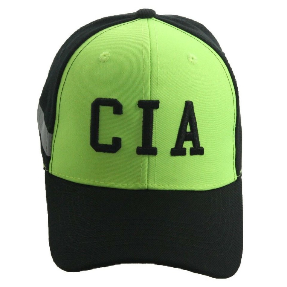 FBI CIA CSI POLICE SHERIFF SECURITY Enforcement Baseball Cap Mesh Neon ...