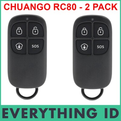 CHUANGO RC80 REMOTE CONTROLS HOME SECURITY ALARM COMPACT SOS BUTTON - 2 ...