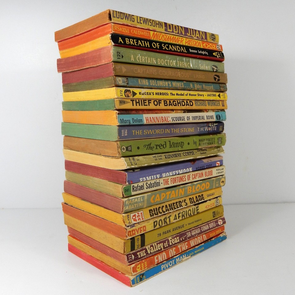 Vintage Mid-Century Paperbacks lot of 21 Instant Collection 1940s 1950s ...