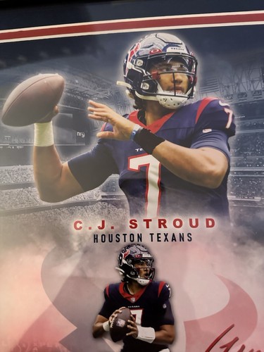 Highland Mint C.J. Stroud Houston Texans 13'' x 16'' Bronze Coin Photo ...