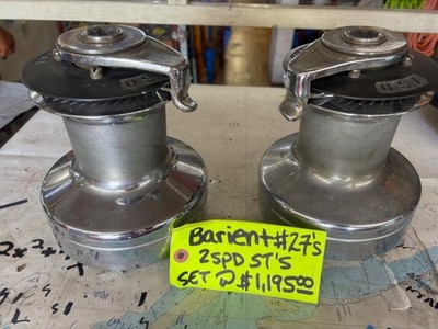 BARIENT 27 2-speed self tailing winch set | eBay