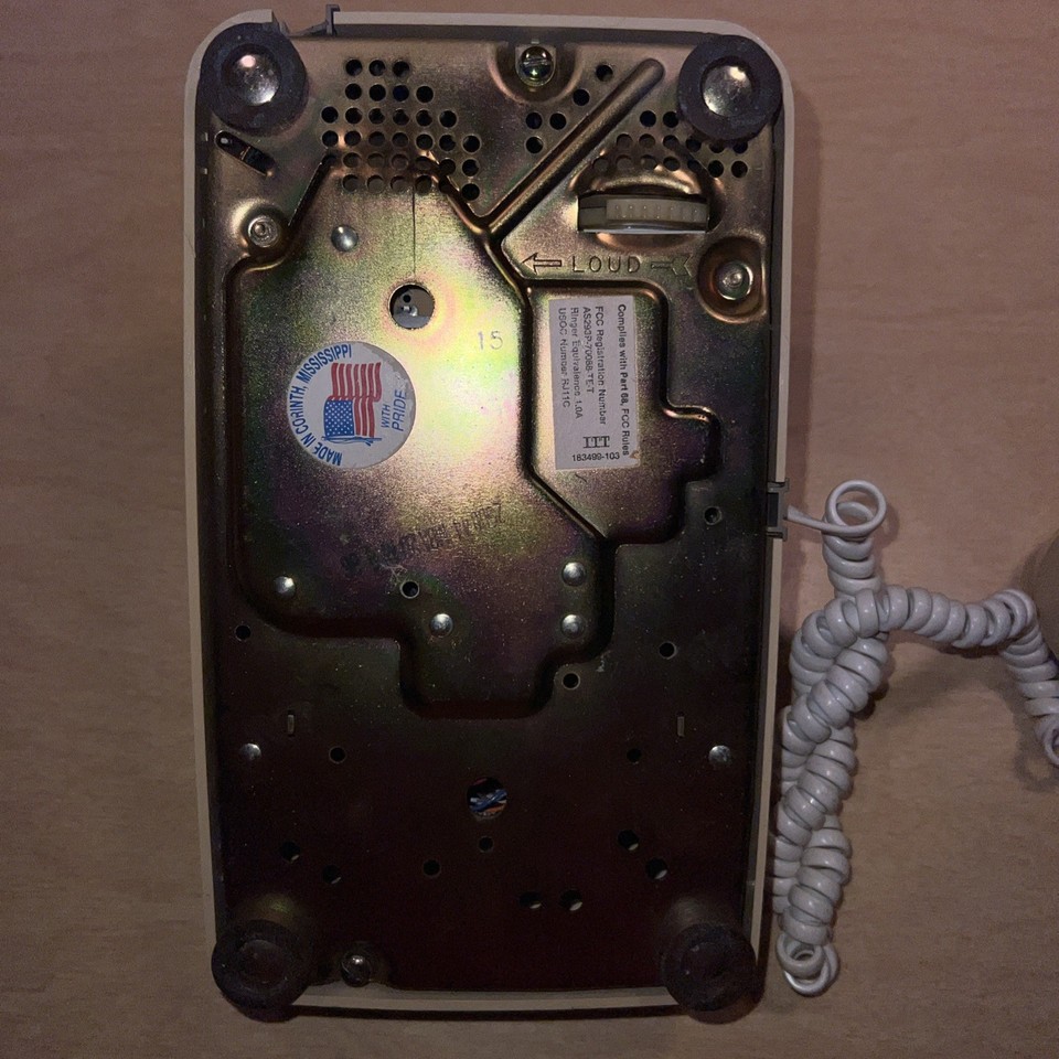 Vintage ITT PUSH BUTTON Dial Phone - Untested- | eBay