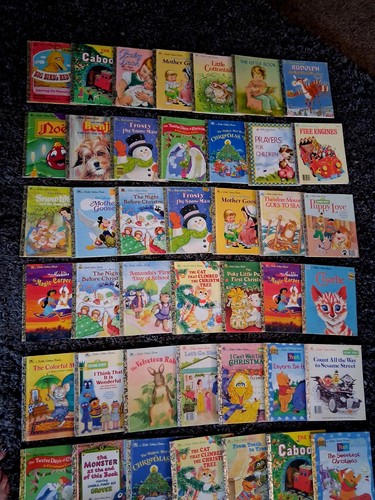 Lot of (52)Vintage Little Golden Books DISNEY POOH ALADDIN RARE 60S,70S ...