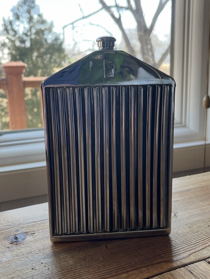 Rolls Royce Vintage Ruddspeed LTD Chrome Radiator Grill Flask Decanter ...