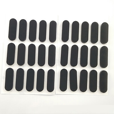 Black Rubber Pads Glass Cushion Gripper Self Adhesive Sticky Back Width ...