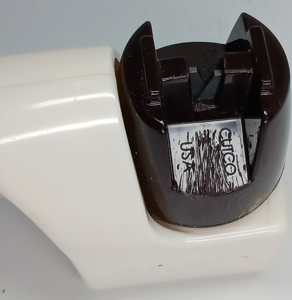 Cutco Knife Sharpener # 82 Pearl White Handle Pull Through Made in USA ...