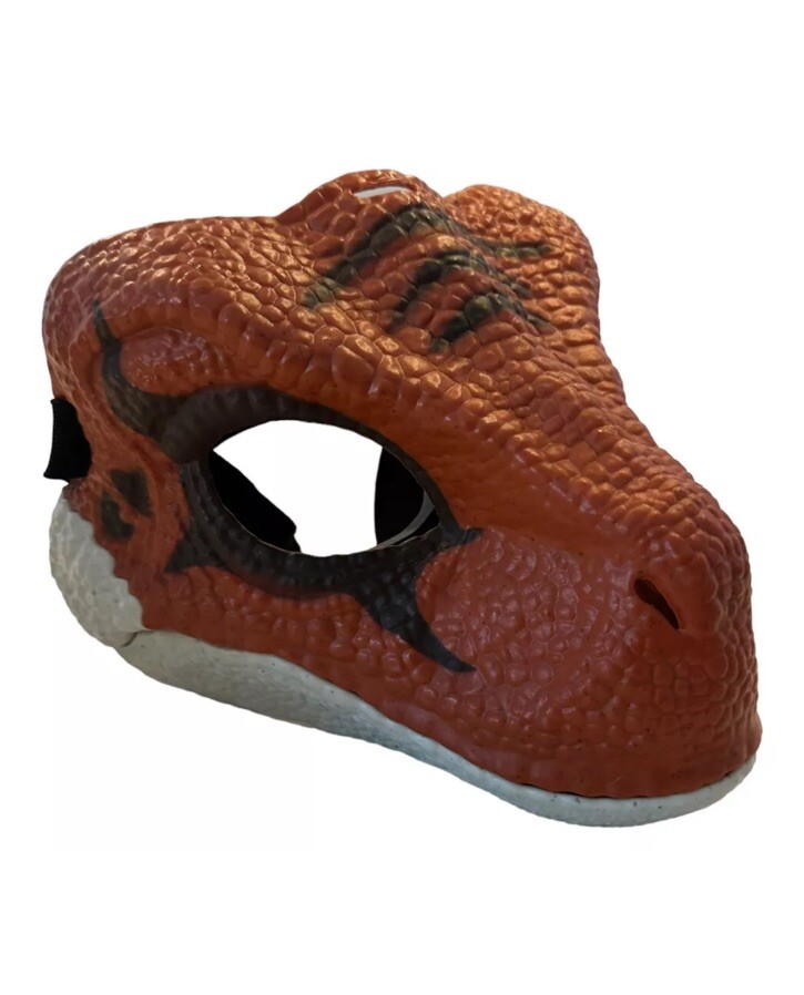 Jurassic World Velociraptor Mask Raptor Dinosaur Rare Park Costume New ...