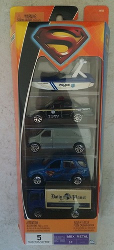 NEW 5 CAR MATCHBOX SUPERMAN VEHICLE SET DIE CAST METAL DC COMICS 2006 ...