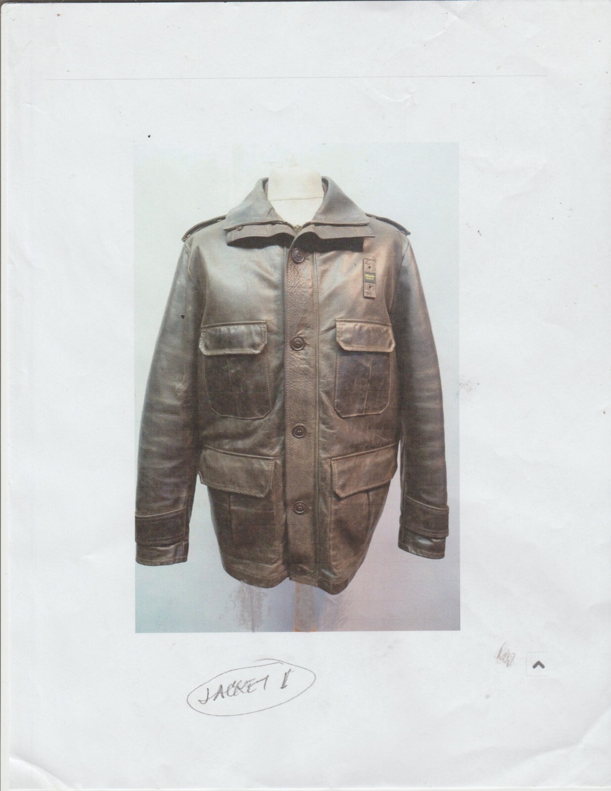 leather border patrol uniform field jacket ex. cond. … - Gem