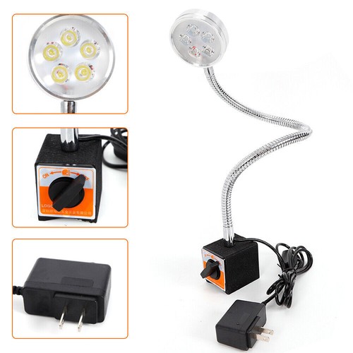 LED Clamp Light Magnetic Base Shop Work Bench Machine Lighting Tool 5W ...