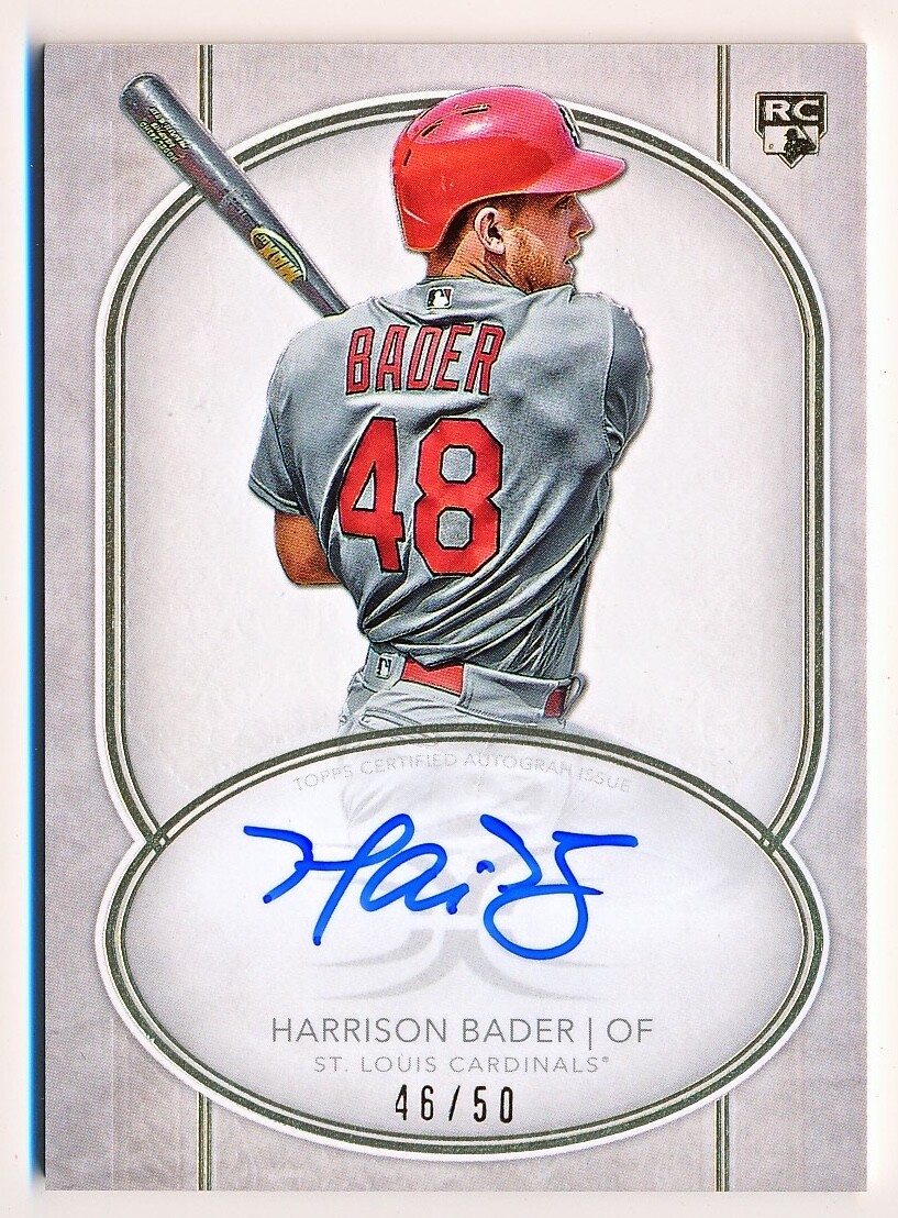Harrison Bader 2018 Topps Definitive Collection #DRA-HBA Definitive ...