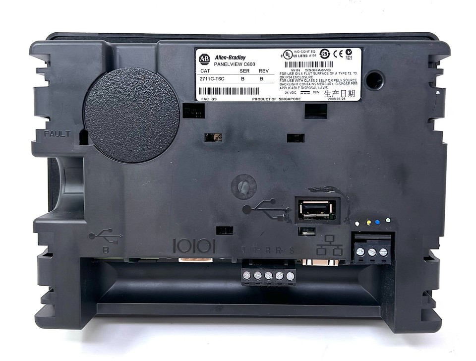 Allen Bradley 2711C-T6C /Ser. B PanelView Comp C600 Touchscreen HMI ...