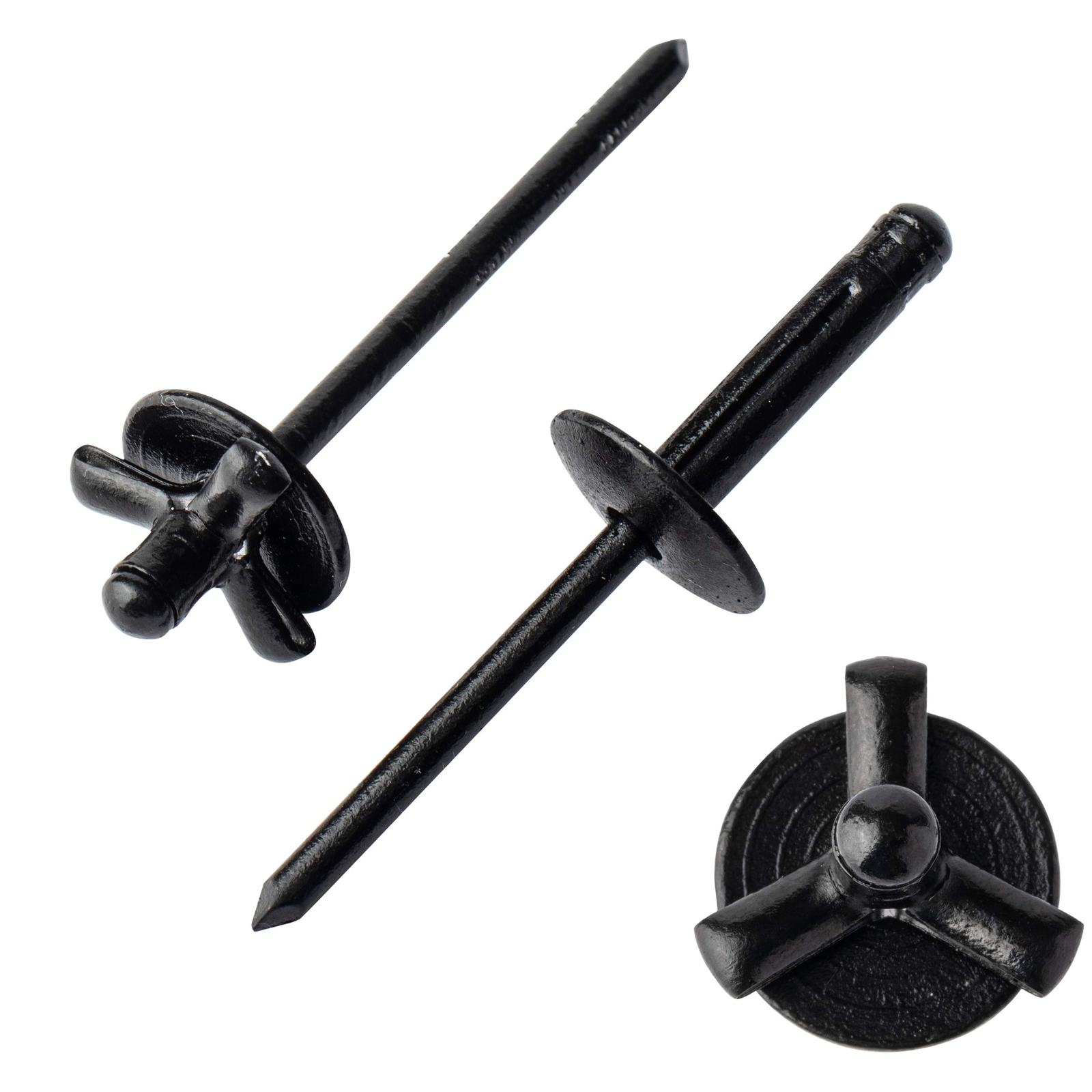 50pcs 3/16" x 1" Large Head Tri-Fold Exploding Aluminum Pop Rivets ...