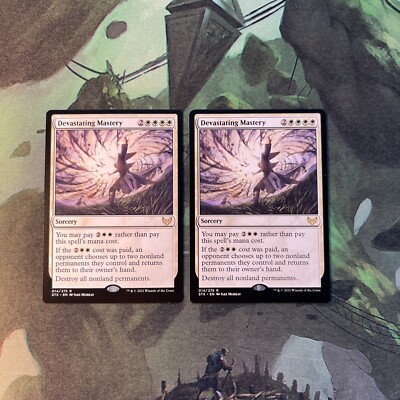x2 Devastating Mastery 014 Strixhaven Magic The Gathering NM FAST ...