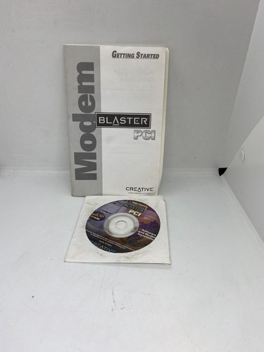 Creative Modem Blaster PCI Flash56 56k V.90 Getting Started CD | eBay