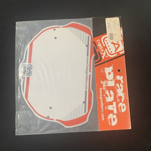 Free Agent BMX Number Plate Race Plate. Three X NOS Mid School. Pro ...