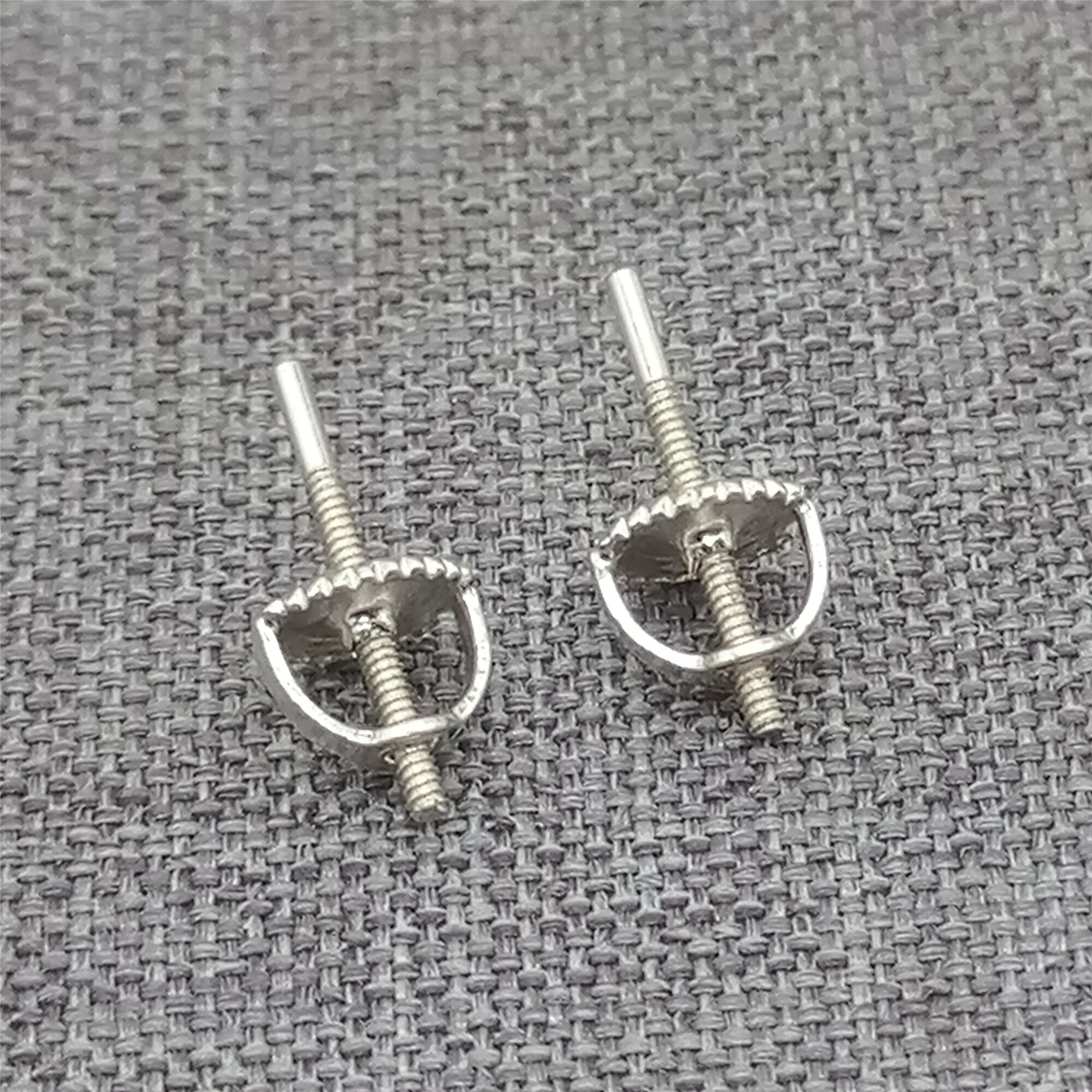 5prs of 925 Sterling Silver Threaded Post Screw Type Earnuts Earring ...