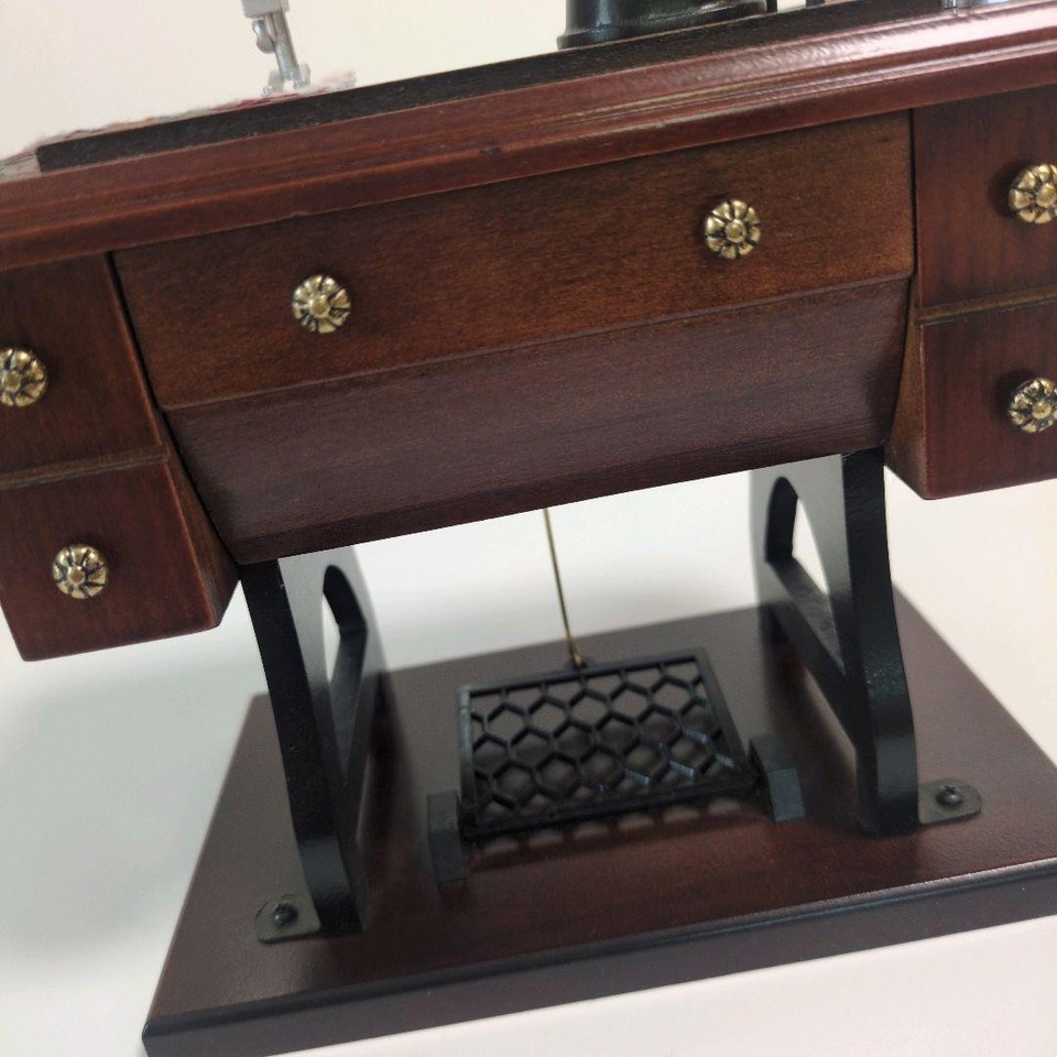 Nidek Treadle Sewing Machine Karakuri Music Box Miniature Showa Retro ...