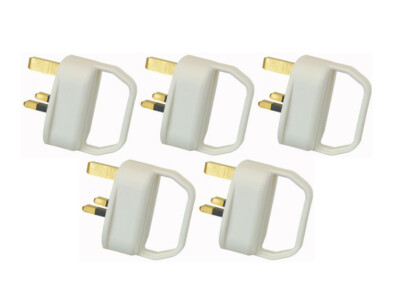 5 x Easy Pull Mains Plug Top 13A Amp Fused arthritis disability elderly ...