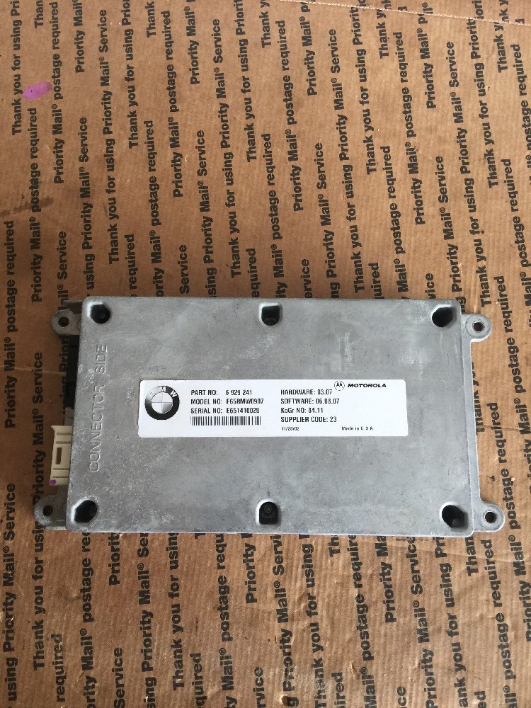 BMW E65 E66 02-08 OEM MOTOROLA PHONE TRANSMITTER RECEIVER MODULE, P# 6 ...