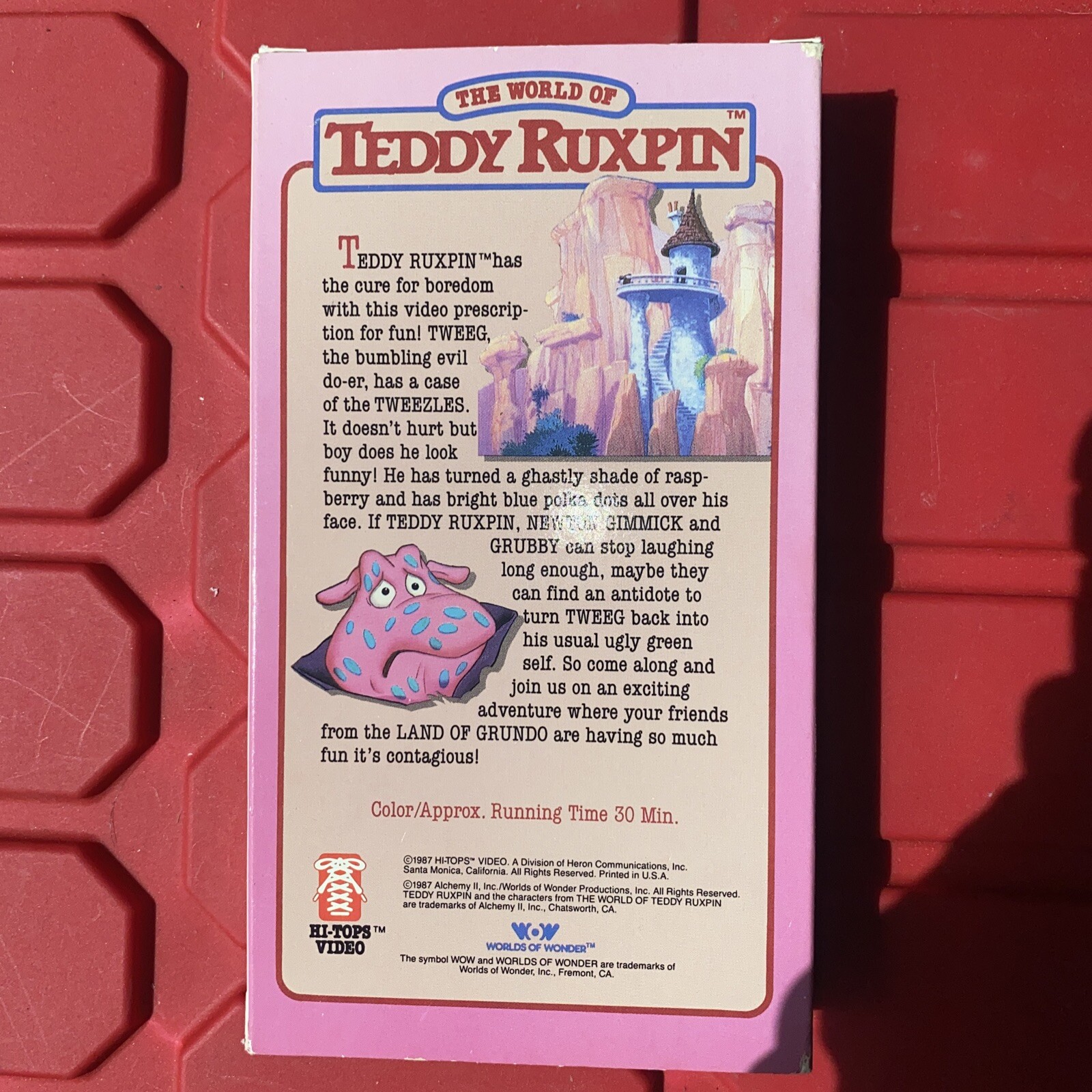 World+of+Teddy+Ruxpin+Tweeg+Gets+The+Tweezles+VHS+Tape+1987+WOW+Hi-tops ...
