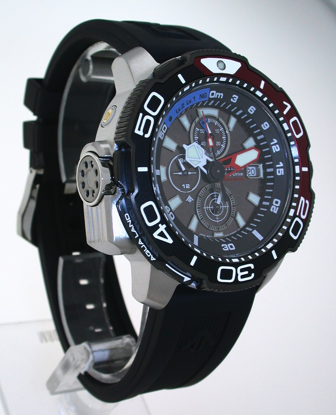 Citizen Promaster Marine Aqualand Eco Drive ISO6425 Taucheruhr-Chrono ...