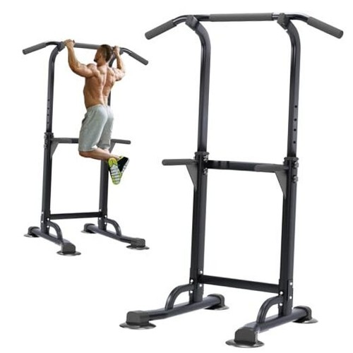 Power Tower Pull Up Bar Station, Free Standing Pull Up Rack Dip Station ...