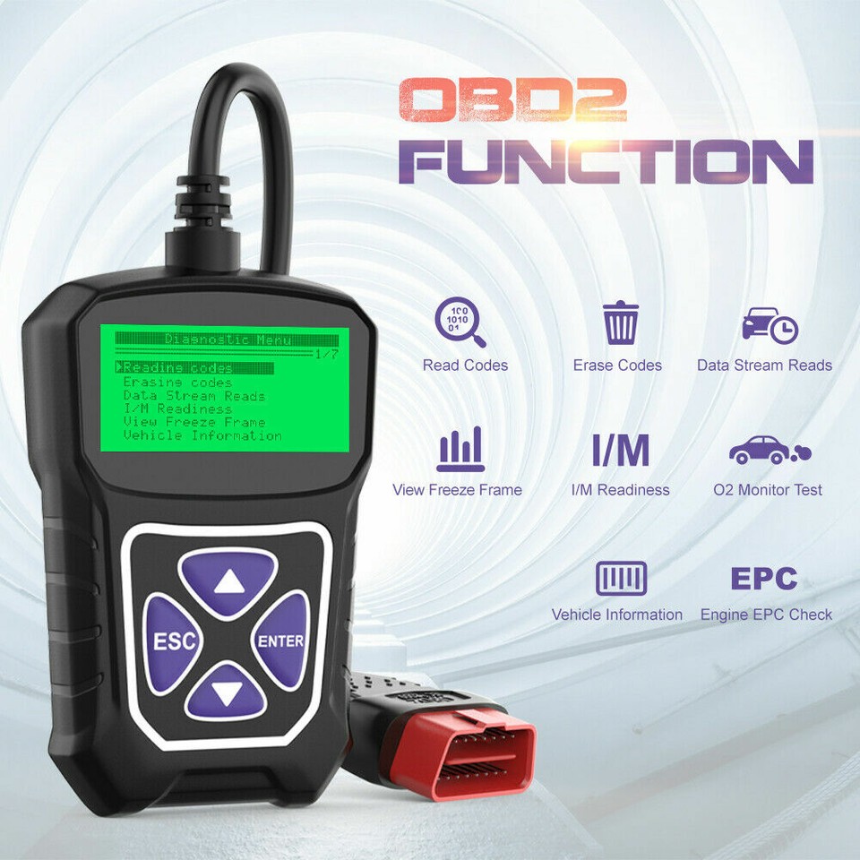 Check Engine Fault Automotive OBD2 Scanner Code Reader Car Diagnostic ...