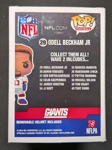 Funko Pop! Football New York Giants Odell Beckham Jr. #29 Vaulted Vinyl ...