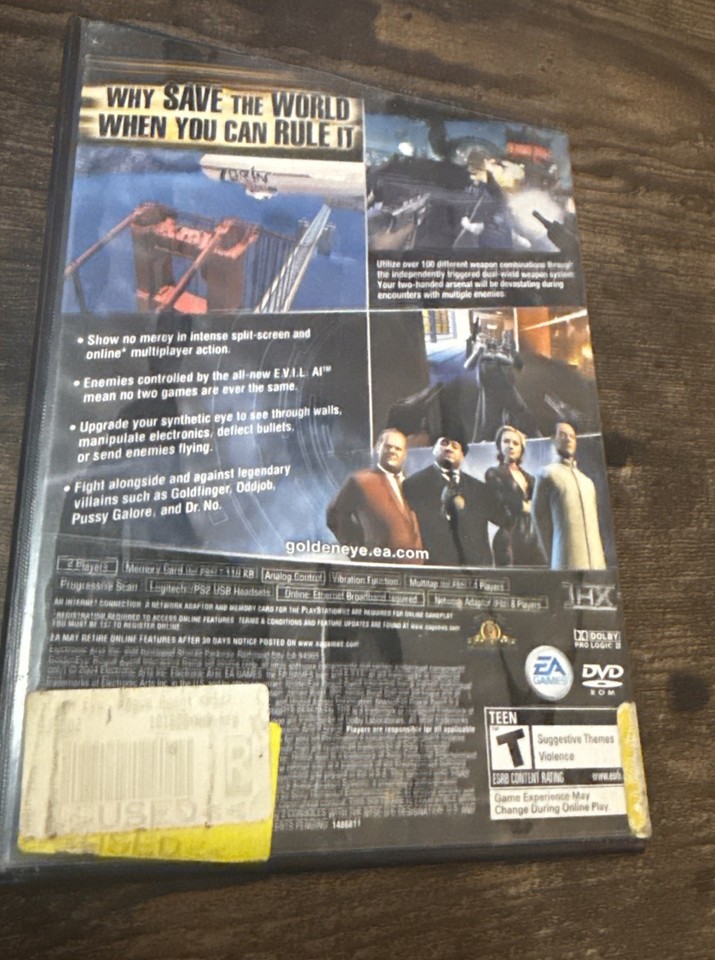 GoldenEye: Rogue Agent James Bond 007 PlayStation 2 Game PS2 Complete ...