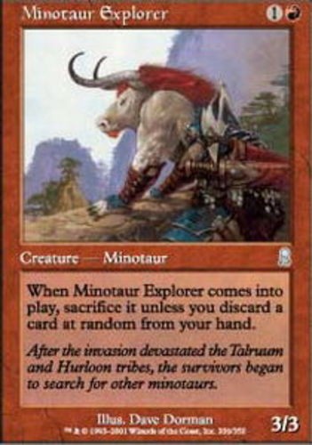 MTG magic cards 1x Minotaur Explorer - Foil Odyssey NM-Mint, English | eBay