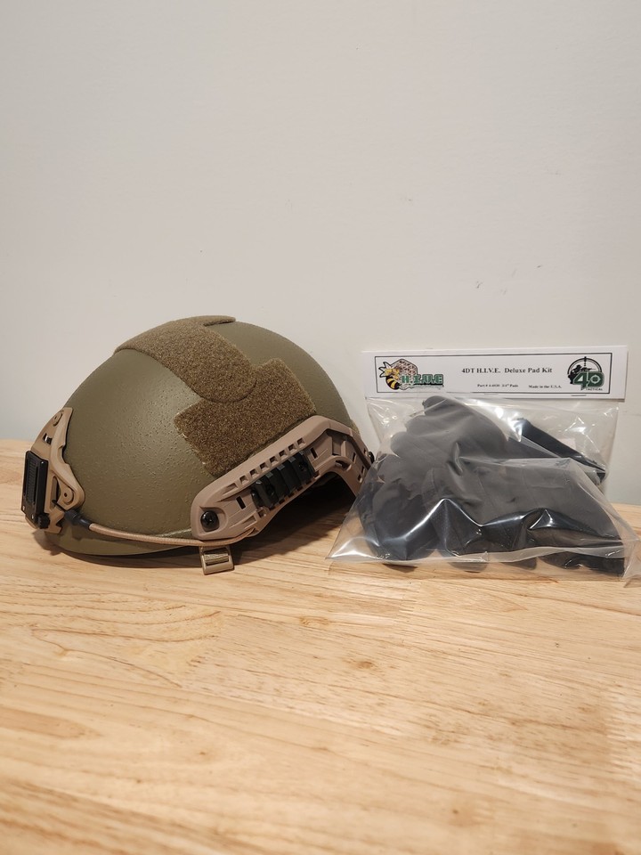 US Military DH132B M9 GENTEX CVC Ballistic High Cut Helmet Ops Core 4D ...