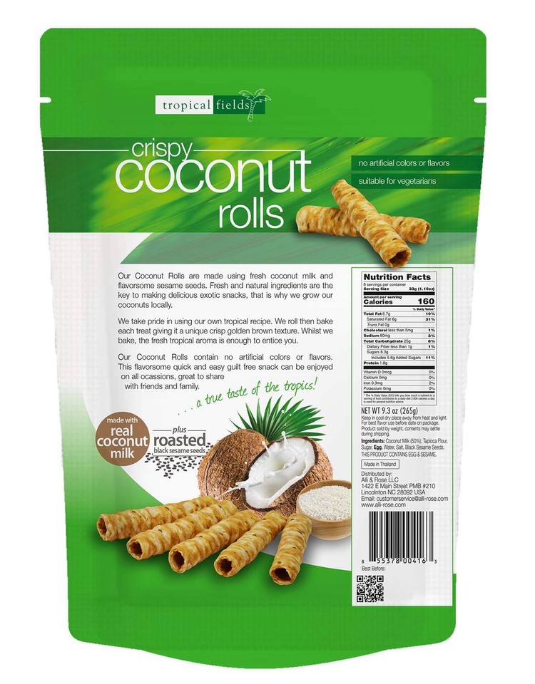 Crispy Coconut Rolls 9.3 OZ, 9.3 oz | eBay