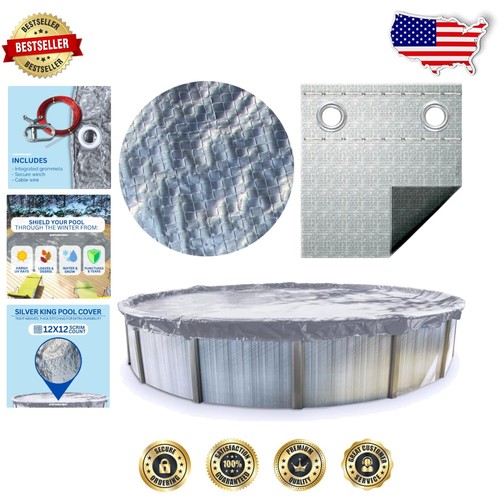 Heavy-Duty Winter Pool Cover for 16x25 FT Oval Pools - Hydrotools ...