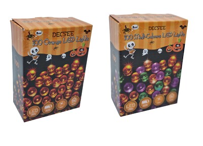 10M Halloween LED Fairy Lights Battery Horror Scene Setter Light Up ...