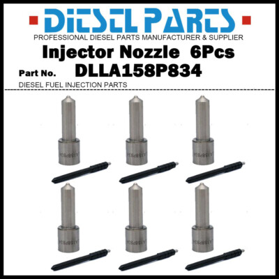 6Pcs Fuel Injector Nozzle DLLA158P834 for Hino 700 E13C 23670-E0341 ...