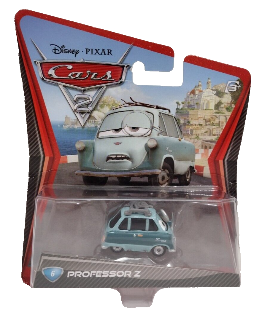 2010 Disney Pixar Cars 2 Movie PROFESSOR Z Diecast Mini Toy Car MATTEL ...