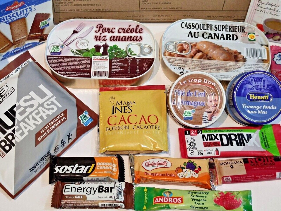 French 24 Hours RCIR Ration Pack Ready Eat Camping meal 2025 / 2026 UK ...
