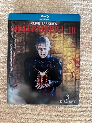 Hellraiser 1-3 I-III Trilogy (1987-1992) Steelbook VGC Blu-ray. | eBay Australia