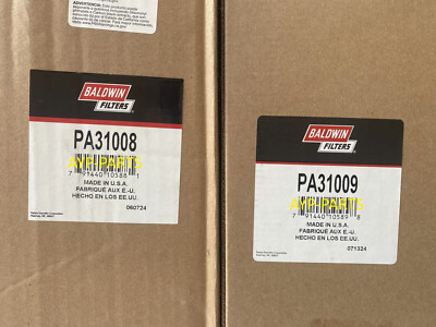 PA31008 & PA31009 BALDWIN AIR FILTER SET AF55024 AF55318 a404 | eBay