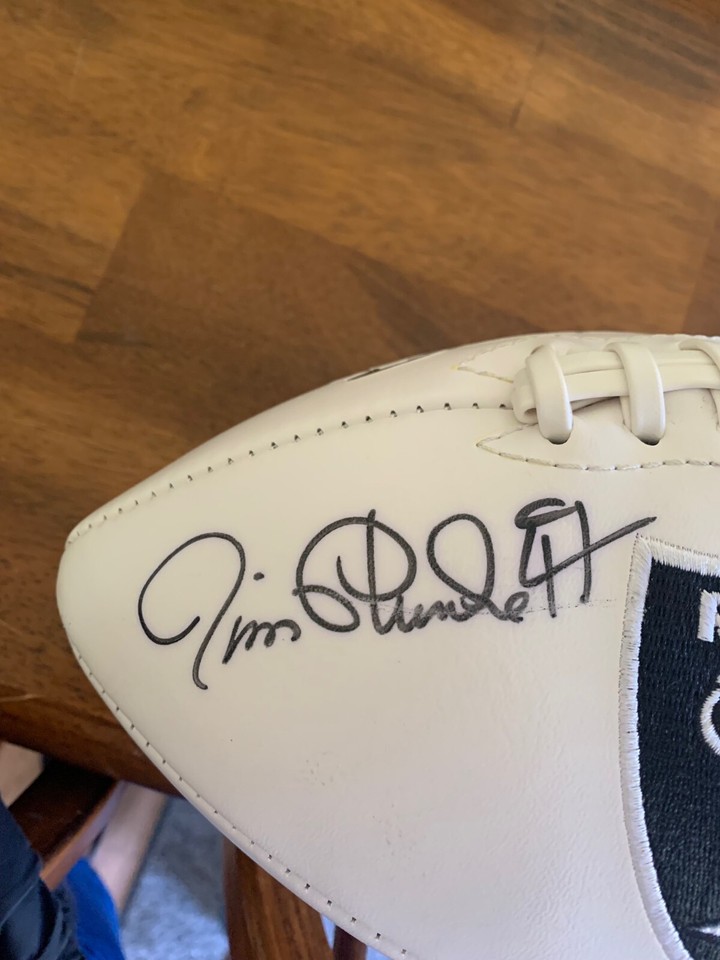 JIM PLUNKETT AUTOGRAPH AUTOGRAPHED FOOTBALL S.B. MVP XV RAIDERS | eBay