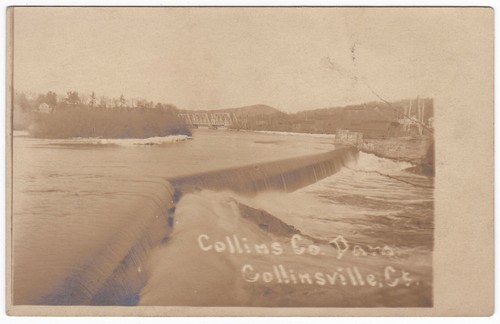 Collinsville Conn CT - COLLINS COMPANY DAM & BRIDGE - RPPC Foote ...