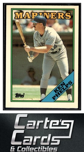 Ken Phelps 1988 Topps Tiffany #182 Seattle Mariners | eBay